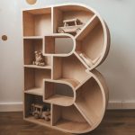 Bookcase in the shape of a letter – Mine Wood – Wooden furniture for ...