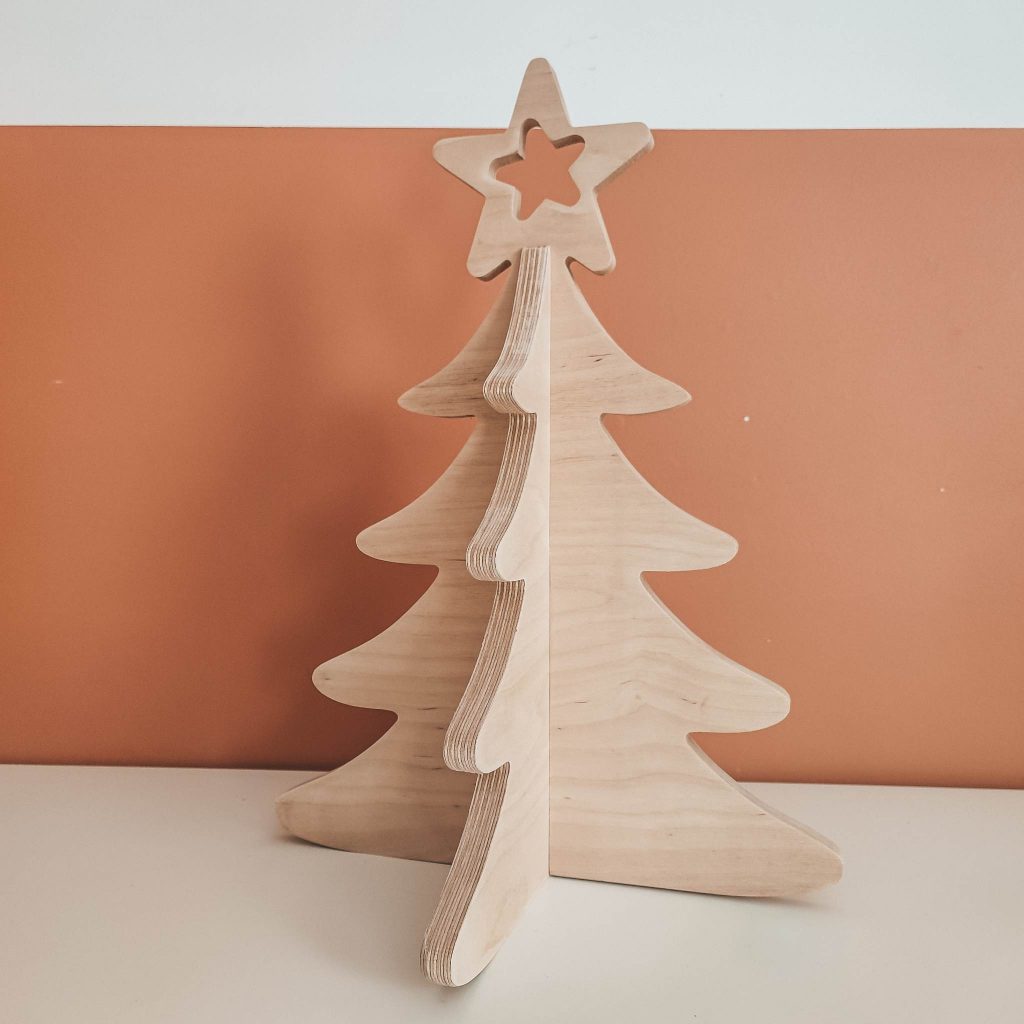 Big Plywood Christmas tree – Mine Wood – Wooden furniture for children